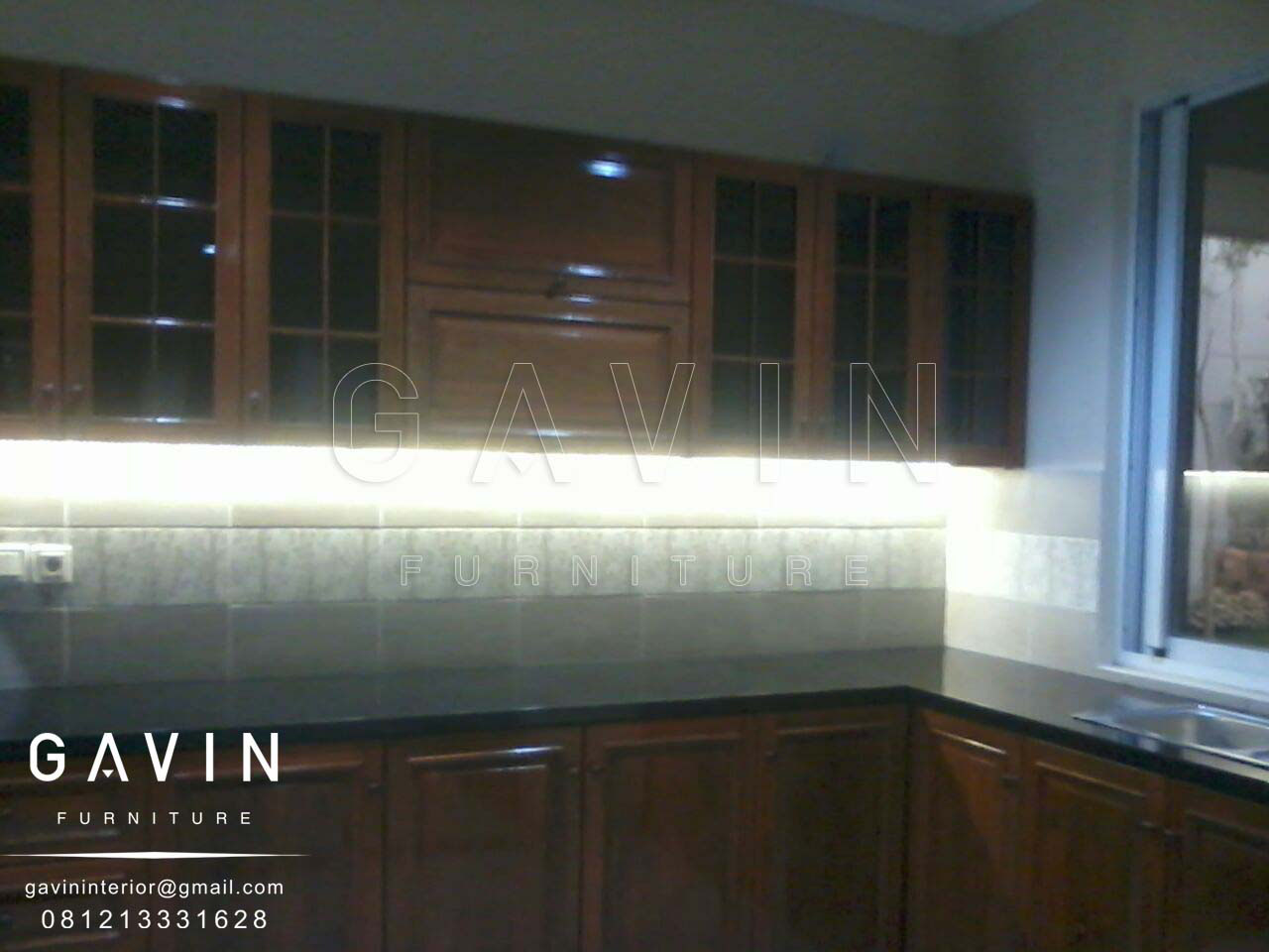 Furniture Kayu Solid Finishing Melamik Klien Greenlake - Kitchen set ...