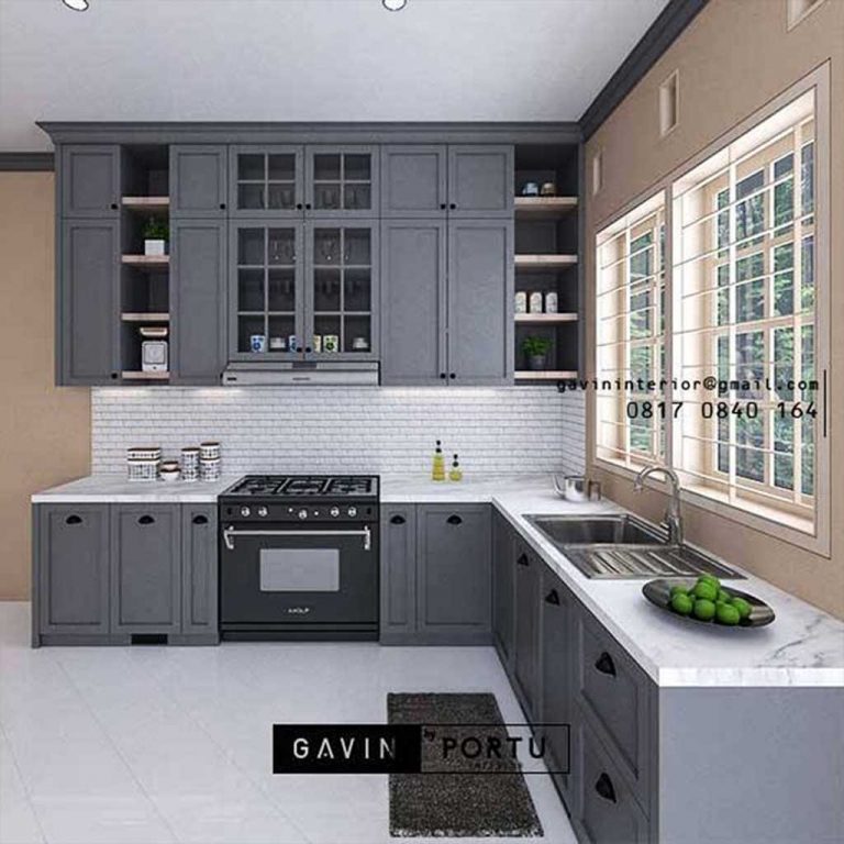 Kitchen Set Minimalis Modern Motif Kayu Kencana Loka 2 Extension ...